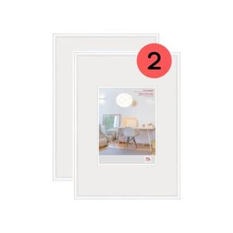 Walther Design Cadre photo walther design blanc 29,7 x 42 cm (DIN A3) avec double pack de verre dart, cadre en plastique New Lifestyle KVX342WD