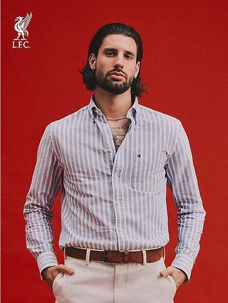 Tommy Hilfiger Chemise Oxford coupe standard &agrave; rayures