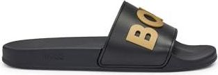 BOSS Hommes Kirk Slid Mules confectionnées en Italie avec logo en relief