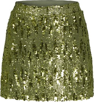 Jack & Jones Damen Jxtara Sequin Mini Skirt WVN Rock, Parrot Green, S EU