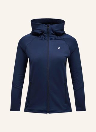Peak Performance W Rider Essentials Midlayer Zip Hood Fleecejacke blau