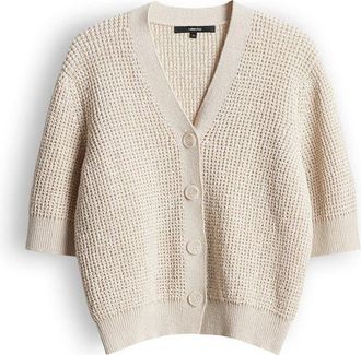 someday Cardigan Temmy aus Strick mit 3D-Struktur Strukturiert mit Knopfleiste f&uuml;r moderne Layering-Looks