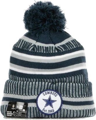 New Era Sportliche Pom Pom Herren Strickm&uuml;tze - - Accessories - Herren - Schwarzk - ONE SIZE