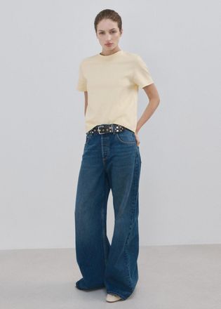 Mango T-shirt coton manches courtes vanille - Femme - XXS - MANGO