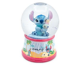 Disney Lilo & Stitch Ohana Light-Up Collectible Snow Globe | 6 Inches Tall