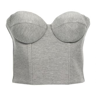 Giuseppe Di Morabito Cropped Bustier Top - - Tops - Damen - Grau - M