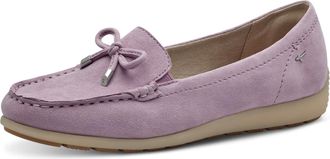 Tamaris Comfort Damen Mokassins aus Leder mit Schleife, Lila (Lilac Suede), 41 EU