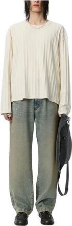 Mfpen Pull &agrave; col rond - Homme - Pulls - Beige - Taille: S