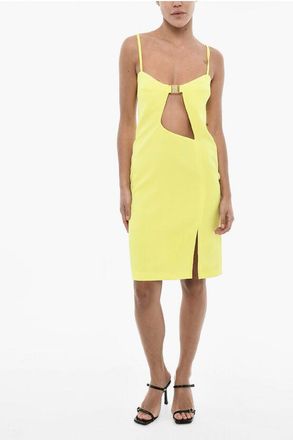 Dsquared2 Solid Color Mini Dress with Cut Out Detail size 38