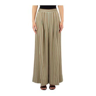 Liu Jo Femme, Pantalons, Multicolore, Taille: 38 FR Wide Pantalons