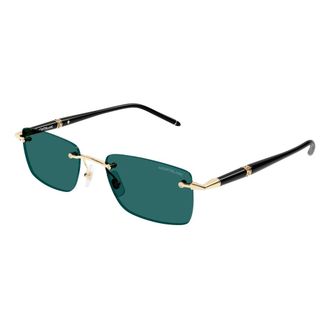Montblanc Stilvolle Sonnenbrille inspiriert von Schreibger&auml;ten - - Accessories - Herren - Gelb - 54 MM