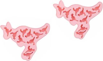 PartyKindom 2st&uuml;cke Silikonform in K&auml;nguruform Zum Backen Von Kuchen Cupcakes Desserts Und Einfache Reinigung Und Langlebiges Material