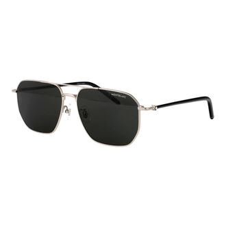 Montblanc Montblanc - Lunettes de soleil Mb0367Sa - Homme - Accessoires - Noir - Taille: 60 MM