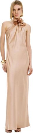 Access Fashion Access Fashion, Femme, Robes, Jaune, Taille: 42 FR Robe nuisette dos nu avec broche fleur