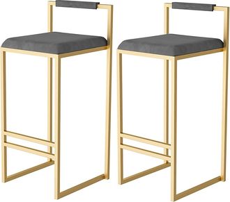 Generic Barhocker-Set (2er-Set) f&uuml;r K&uuml;che, Hotel, Restaurant, Kneipe, Tresen, Caf&eacute;