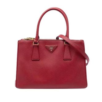 Prada Sacoche Saffiano Pre-owned - Femme - Pre-owned - Rouge - Taille: ONE Size
