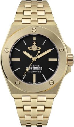 Vivienne Westwood Femme, Accessoires, Jaune, Taille: ONE Size Montre Quartz Leamouth 41mm
