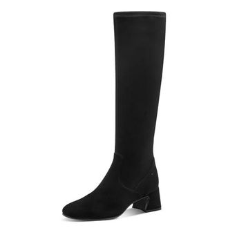 Tamaris Femme Damen Long Boot Heel 1-25520-45 Botte Haute Jusquau Genou, Noir, 39 EU
