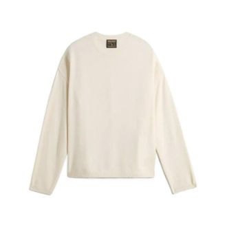 Woolrich Pull col rond 12Gg Cozy Wool Cash - Femme - Pulls - Beige - Taille: 36 FR