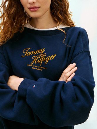Tommy Hilfiger Sweatshirt MODERN SCRIPT TERRY SWEATSHIRT mit Tommy Hilfiger-Branding