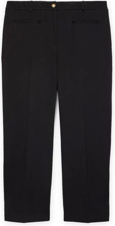 Fiorella Rubino Femme, Pantalons, Noir, Taille: 36 FR Pantalon &Eacute;court&eacute; en Maille Milano