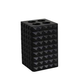 MSV 141547 Zahnbürstenhalter Kubik, schwarz