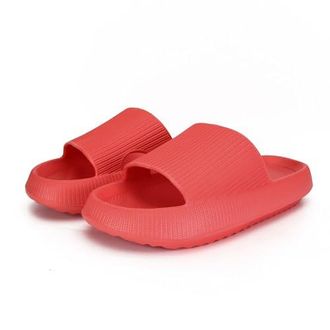 Generic Sliders Nuage pour homme et femme avec ext&eacute;rieur &eacute;pais, antid&eacute;rapant et imperm&eacute;able pour int&eacute;rieur et ext&eacute;rieur, rose rouge, 39/39.5 EU