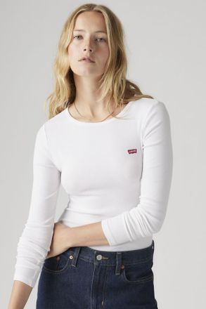 Levi's T Shirt Manches Longues Hayes - Femme - Blanc / Hite + - M