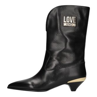 Love Moschino Lederstiefeletten - - Shoes - Damen - Schwarzk - 38 EU
