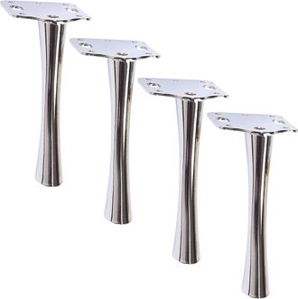 Generic 15, 17, 19 cm Robuste M&ouml;belf&uuml;&szlig;e Aus Metall, Schrankf&uuml;sse Goldfarbene Ersatz-Nivellierf&uuml;&szlig;e F&uuml;r Hocker, St&uuml;hle Und Ottomane, Mit Rutschfesten Gummif&uuml;&szlig;en