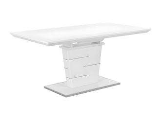 Vente-Unique Esstisch ausziehbar - 6 bis 8 Personen - MDF lackiert - Wei&szlig; - AMELLE