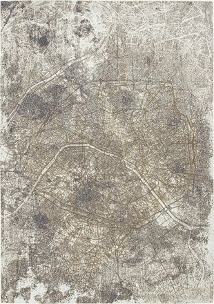 Louis De Poortere Louis De Poortere Teppich Cities Paris Space Trip grau