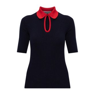 Jil Sander Damen, Strickwaren, Blau, XLGr&ouml;&szlig;e