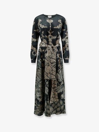 Pierre-Louis Mascia Mutkas printed silk long dress - PIERRE-LOUIS MASCIA - gender_Woman