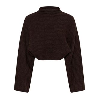 Soaked In Luxury Idalia Pullover - - Knitwear - Damen - Braun - L