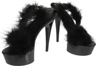 Valiclud Sandales à Talons Femmes Élégantes et Durables Semelle Design Séduisant été Confortable Noir