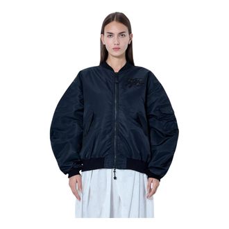 Cecilie Bahnsen Cbfeilan Veste Bombeur Technique en Nylon - Femme - Vestes - Noir - Taille: 42 FR