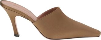 Amina Muaddi Jamie Mules Sandales - Femme - Chaussures - Brun - Taille: 37 1/2 EU