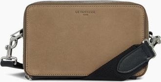 Le Tanneur Kleine Umh&auml;ngetasche Emile mit 2 F&auml;chern aus Glatt- und Nubukleder
