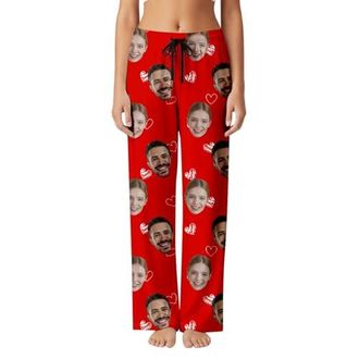 Generic Pantalon de loisirs unisexe avec taille &eacute;lastique douce et confortable - Id&eacute;al pour se d&eacute;tendre, comme pyjama ou pour la maison., rouge, 3XL