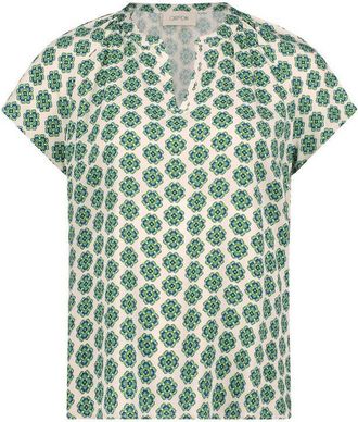 Cartoon Shirtbluse Damen mit R&uuml;schen