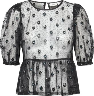 Ichi Ichi, Femme, Blouses et Chemises, Noir, Taille: 44 FR Blouse