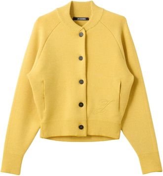 Jacquemus Femme, Pulls, Jaune, Taille: 36 FR Lavande Cardigan