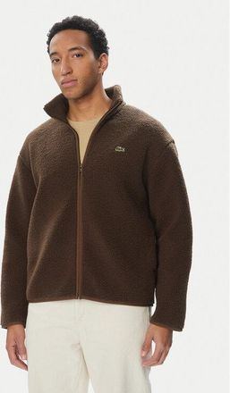 Lacoste Fleecejacke BH8672 Dunkelbraun Regular Fit