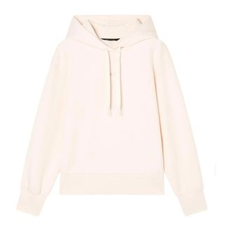 A|X Armani Exchange Femme, Sweatshirts et sweats &agrave; capuche, Beige, Taille: 40 FR Sweat &agrave; capuche Logo Profili a coste