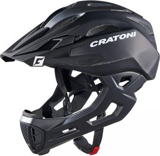 Cratoni Fahrradhelm Cratoni C-Maniac (Freeride), Gr. L/XL (58-61cm) schwarz matt