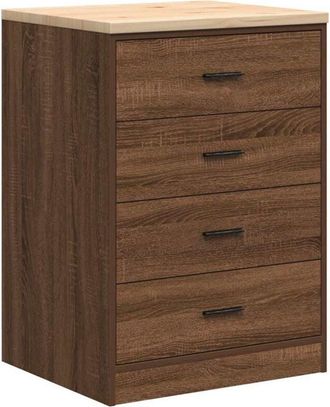 vidaXL Garagen-Aufbewahrungsschrank 60x51x85 cm Massivholz Kiefer vidaXL