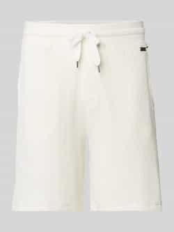 HUGO BOSS Regular Fit Shorts mit Strukturmuster