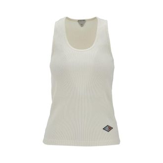 Bottega Veneta Ribbed cotton tank top Woman S