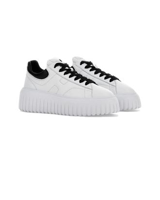 Hogan Womens Sneakers H-Stripes White-Black Trainers White/black